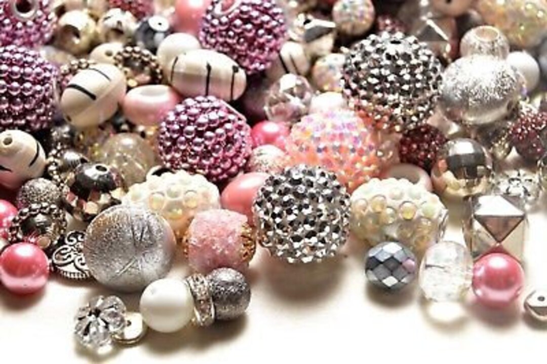 Gunmetal Glam Bead Mix, Boho, Crystal, Metal, Glass, Resin Beads BM314 ...