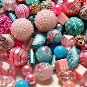 Pink Whimsy Bead Mix by Lilah Ann Beads - 30 Piece Set - BM316 - Etsy