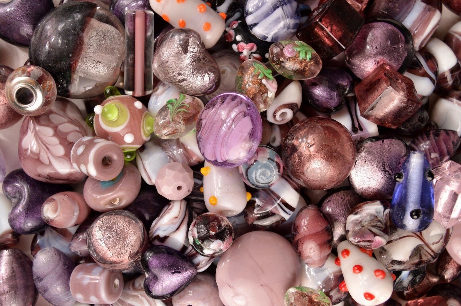 Mixed Lampwork Glass Beads 10mm to 35mm 55grams - Etsy