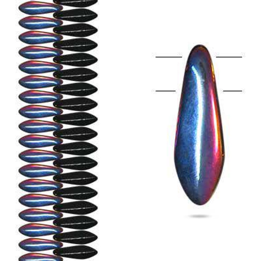 7-inch Strand of High-quality Czech Glass Beads 3mm X 11mm Daggers ...