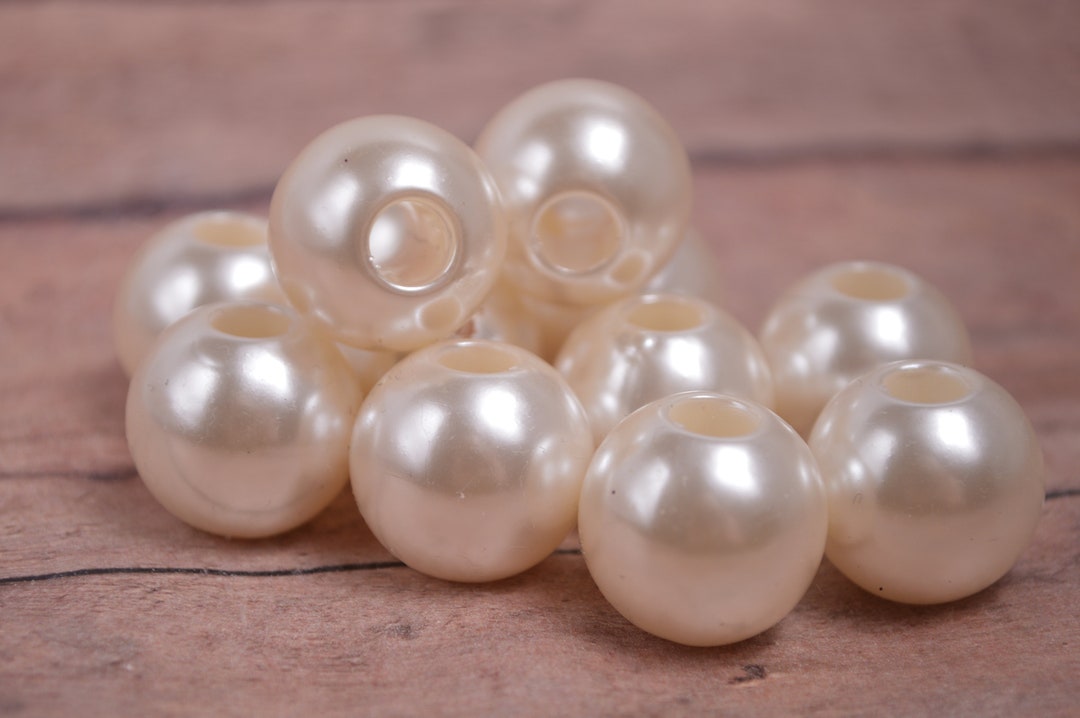 10-piece Large Core Beads for Boho Beadmaking - 20mm - Resin - Large ...