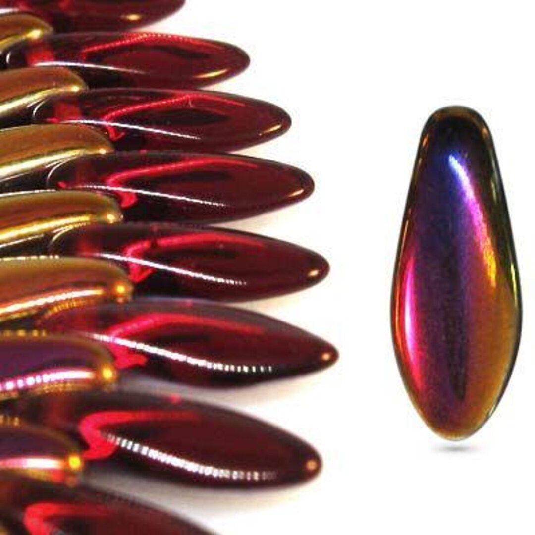 7-inch Strand of High-quality Czech Glass Beads - 3mm X 11mm Daggers ...