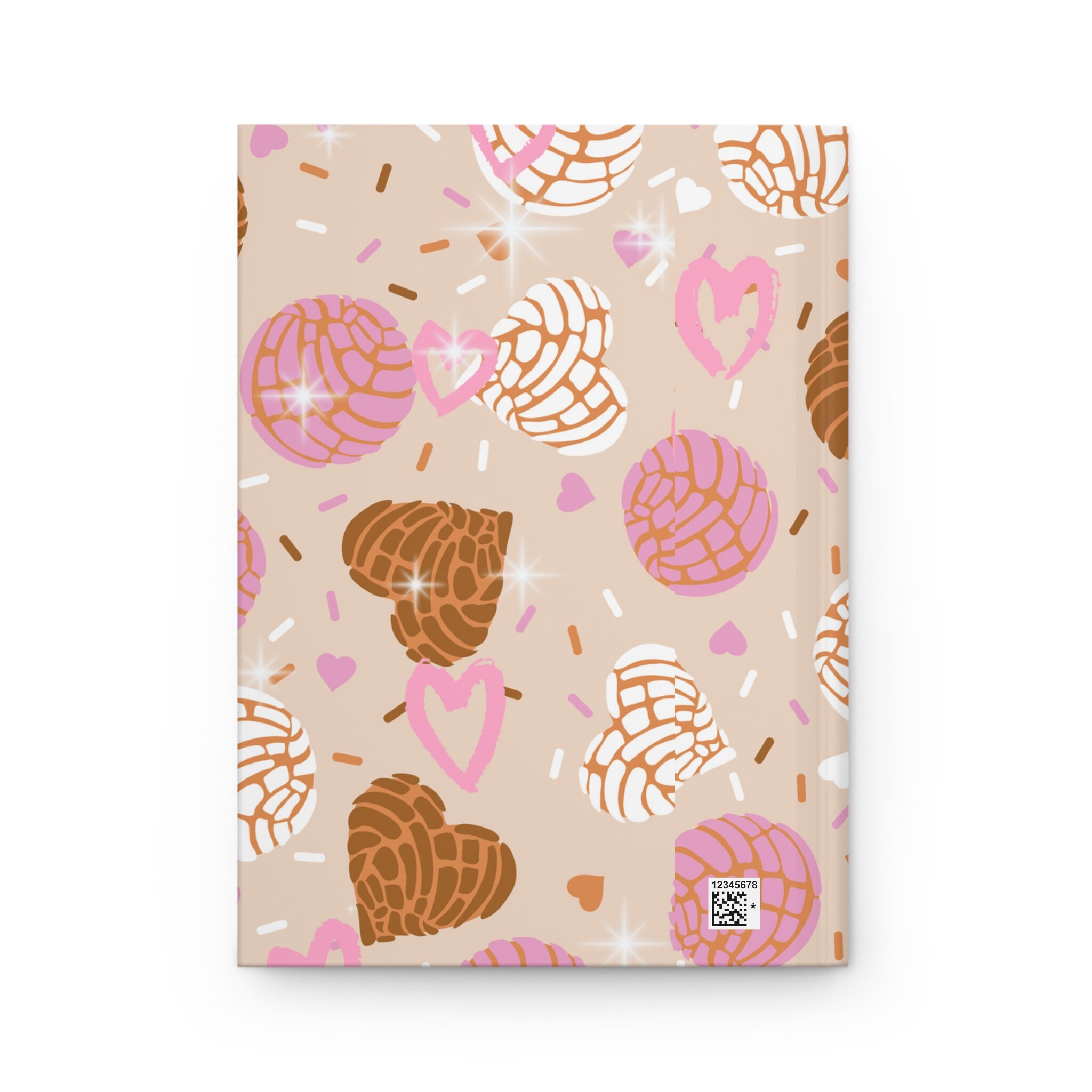 Pan Dulce/concha/conchita W/hearts Hardcover Journal Matte,cute Mexican ...