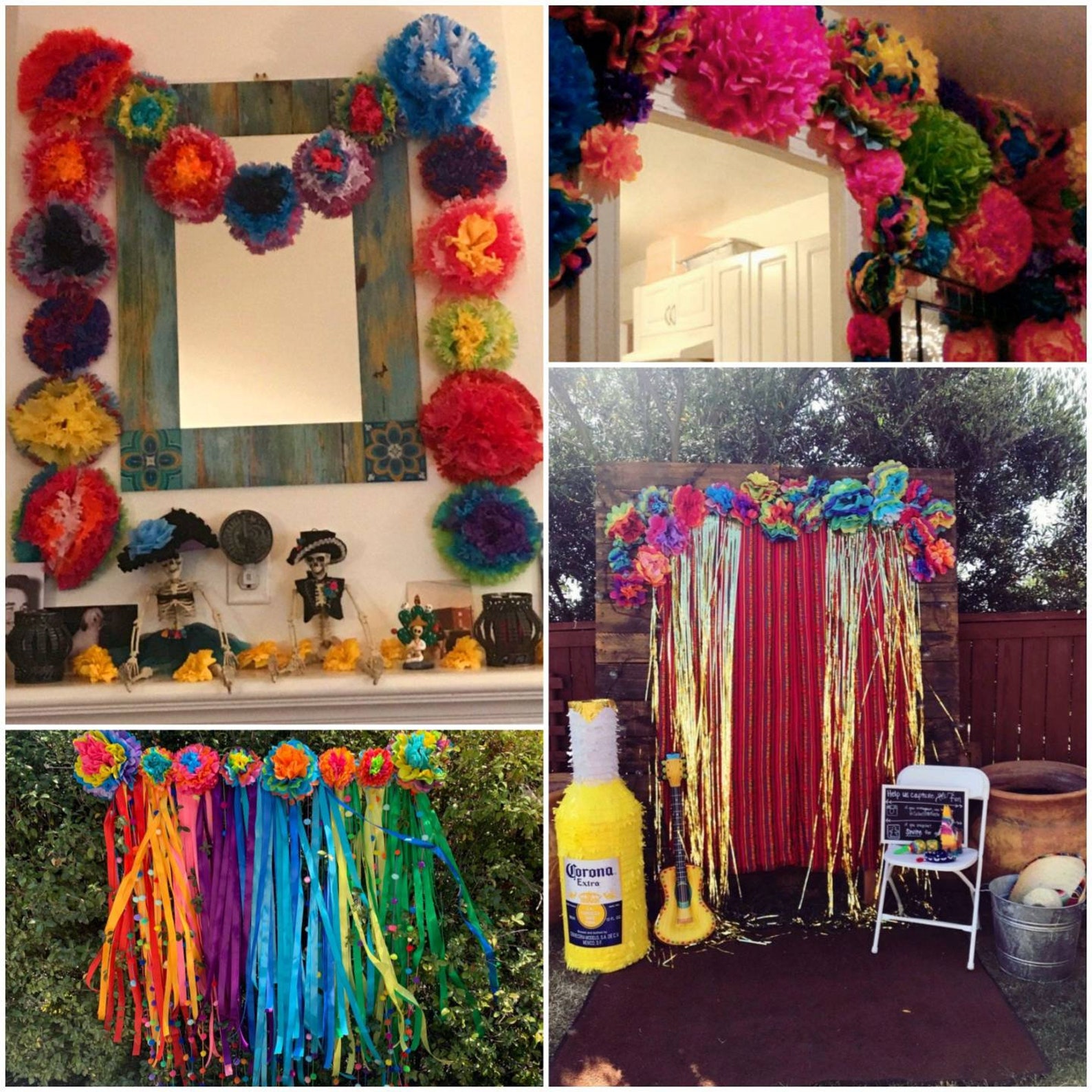 40 Fiesta Flowers , Fiesta Tissue Paper Flowers, Fiesta Wedding, Fiesta ...