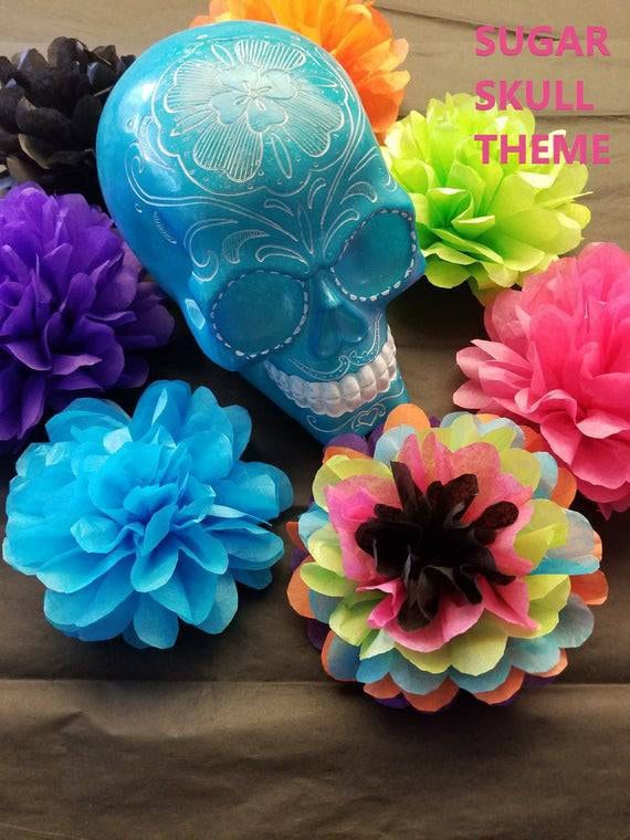 40 Fiesta Flowers , Fiesta Tissue Paper Flowers, Fiesta Wedding, Fiesta ...