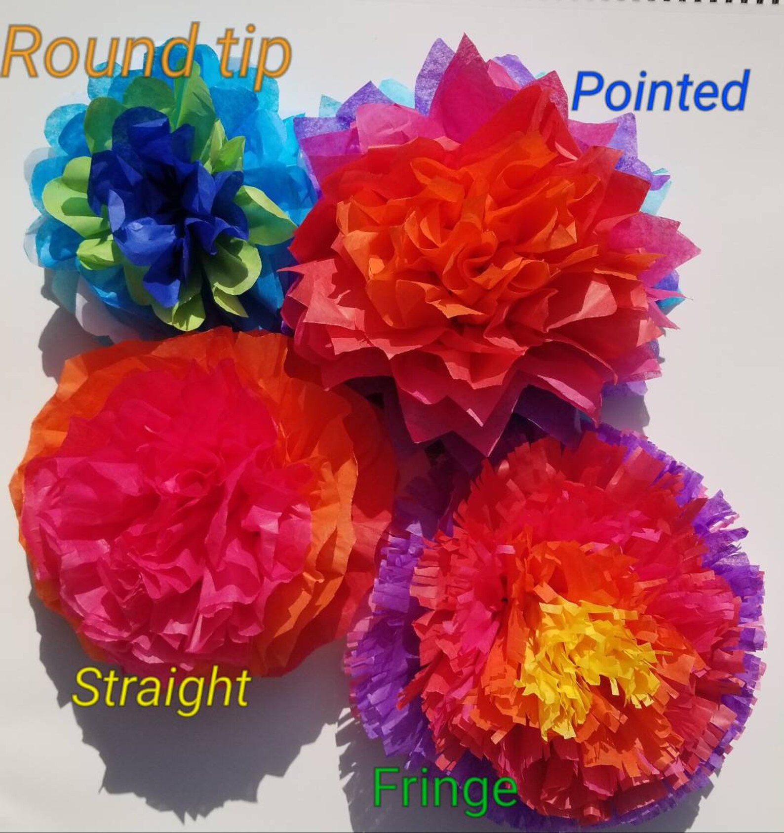 40 Fiesta Flowers , Fiesta Tissue Paper Flowers, Fiesta Wedding, Fiesta ...