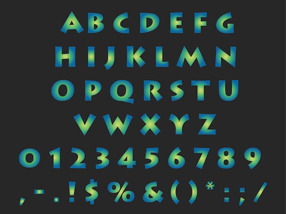 Space Jam Font PNG SVG Letters Space Jam Png Space Jam Party | Etsy