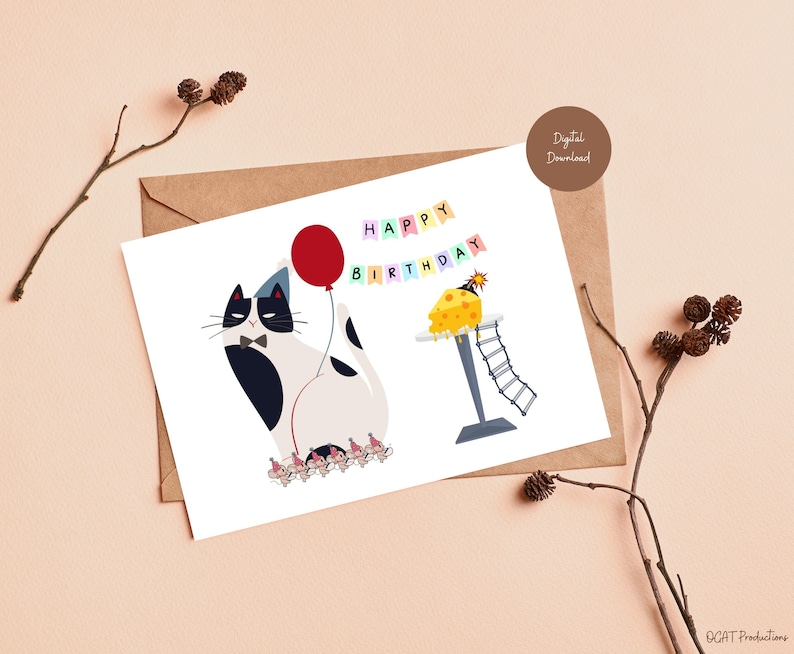 Funny Friend Happy Birthday Card Printable Greeting Card - Etsy