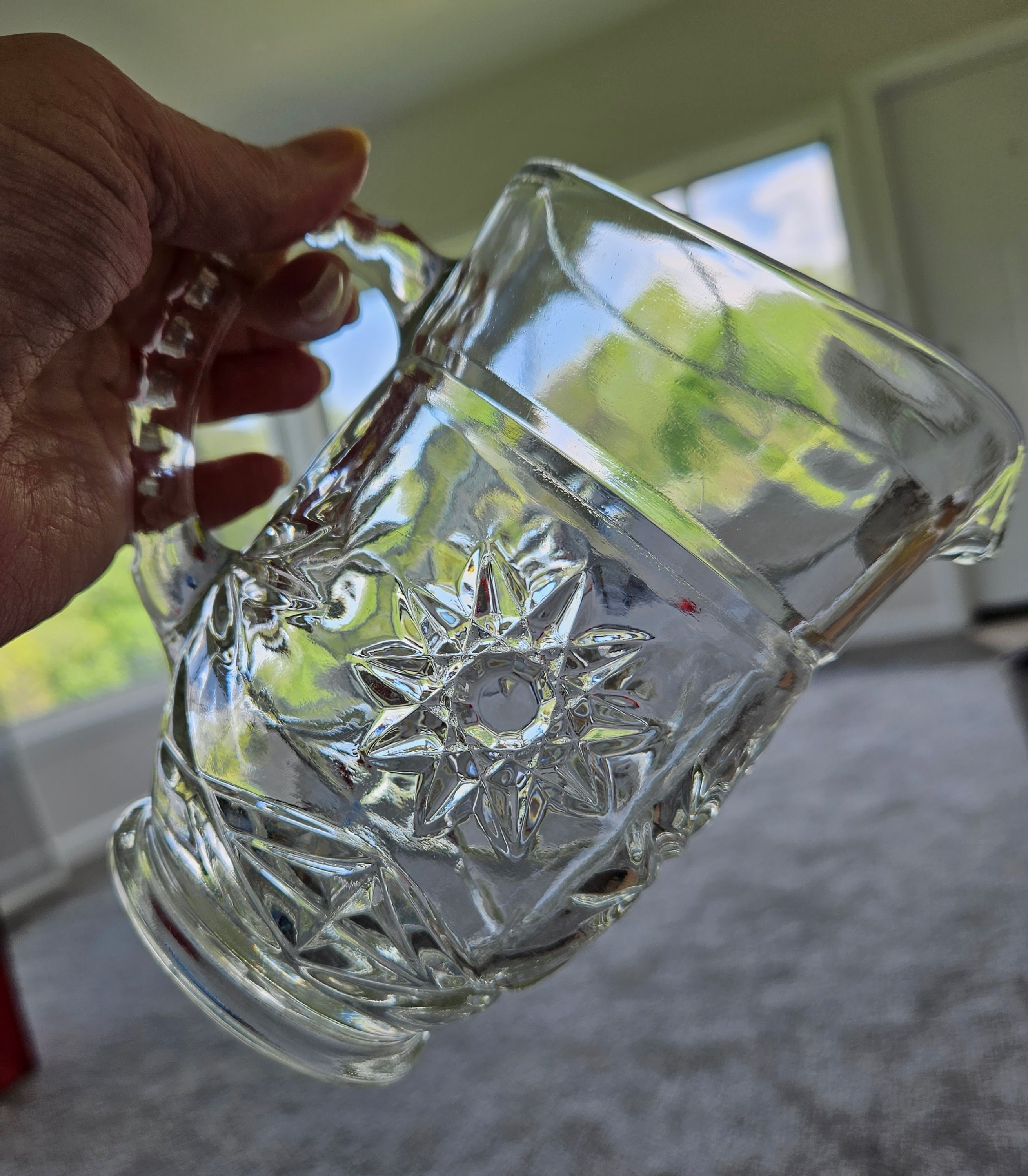 Vintage Anchor Hocking Small Glass Milk/juice Pitcher - Etsy