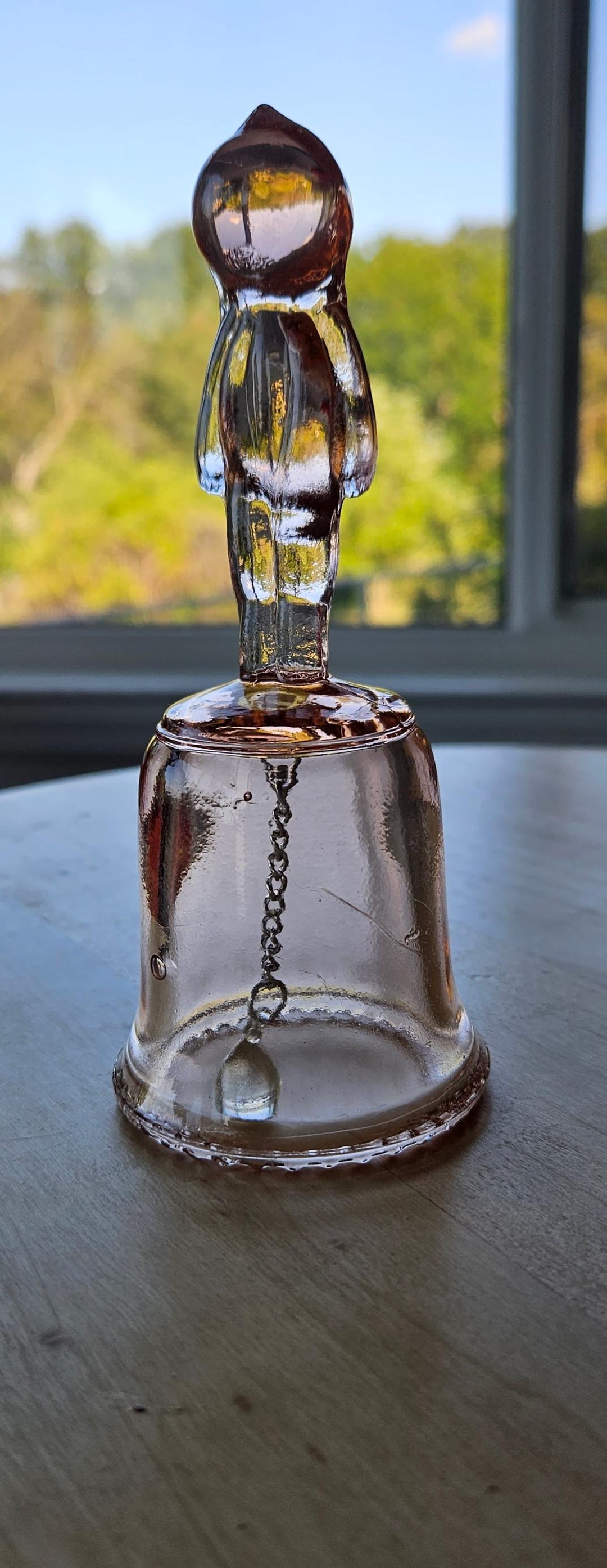 Vintage Pink Depression Glass Kewpie Baby Doll Bell - Etsy