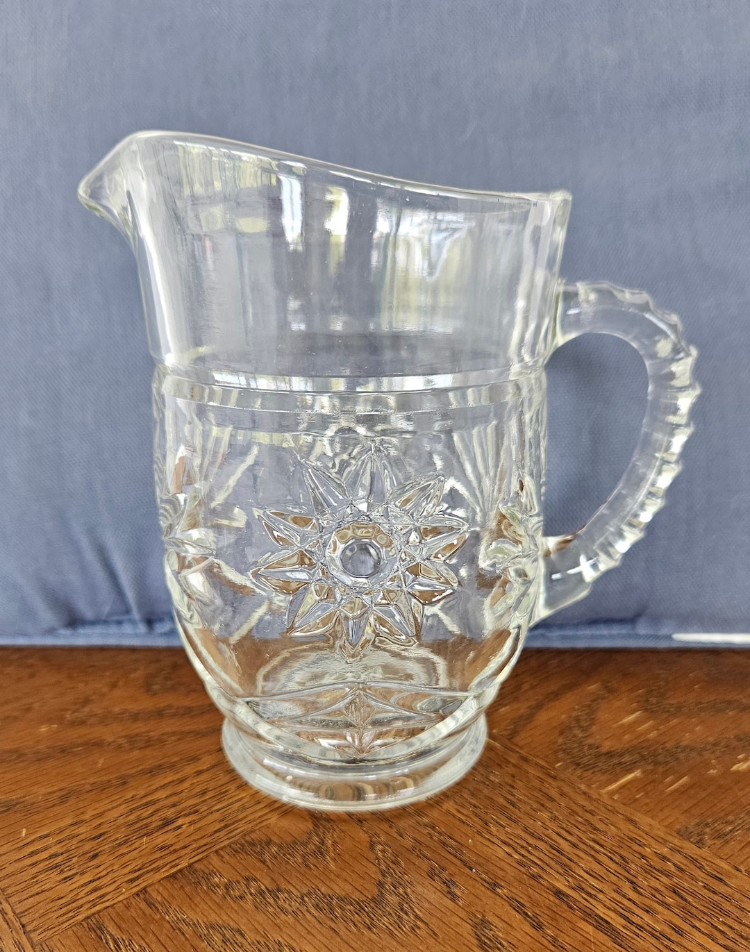 Vintage Anchor Hocking Small Glass Milk/juice Pitcher - Etsy