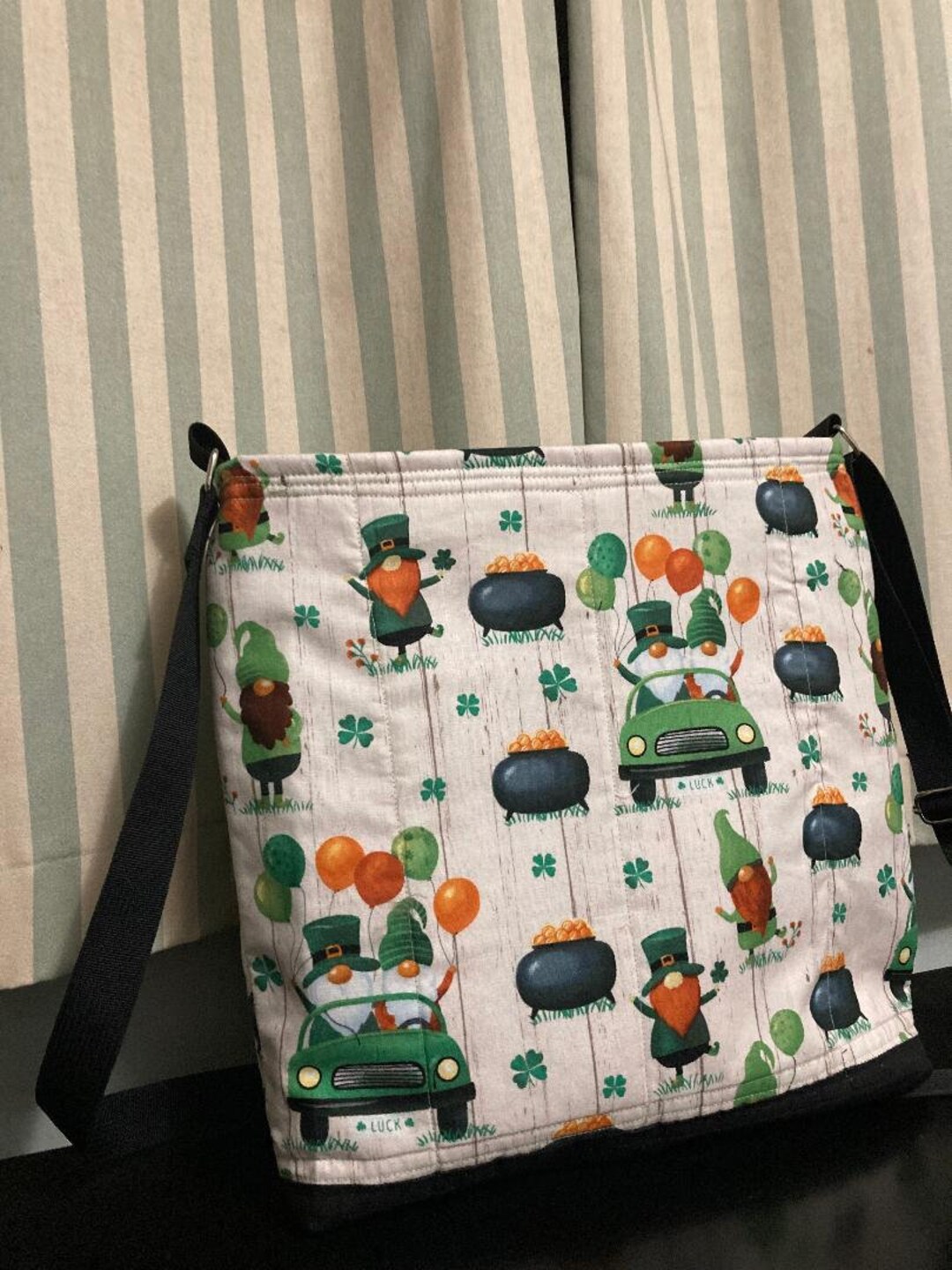 St. Patrick's Day Quilted Crossbody Bag - Etsy