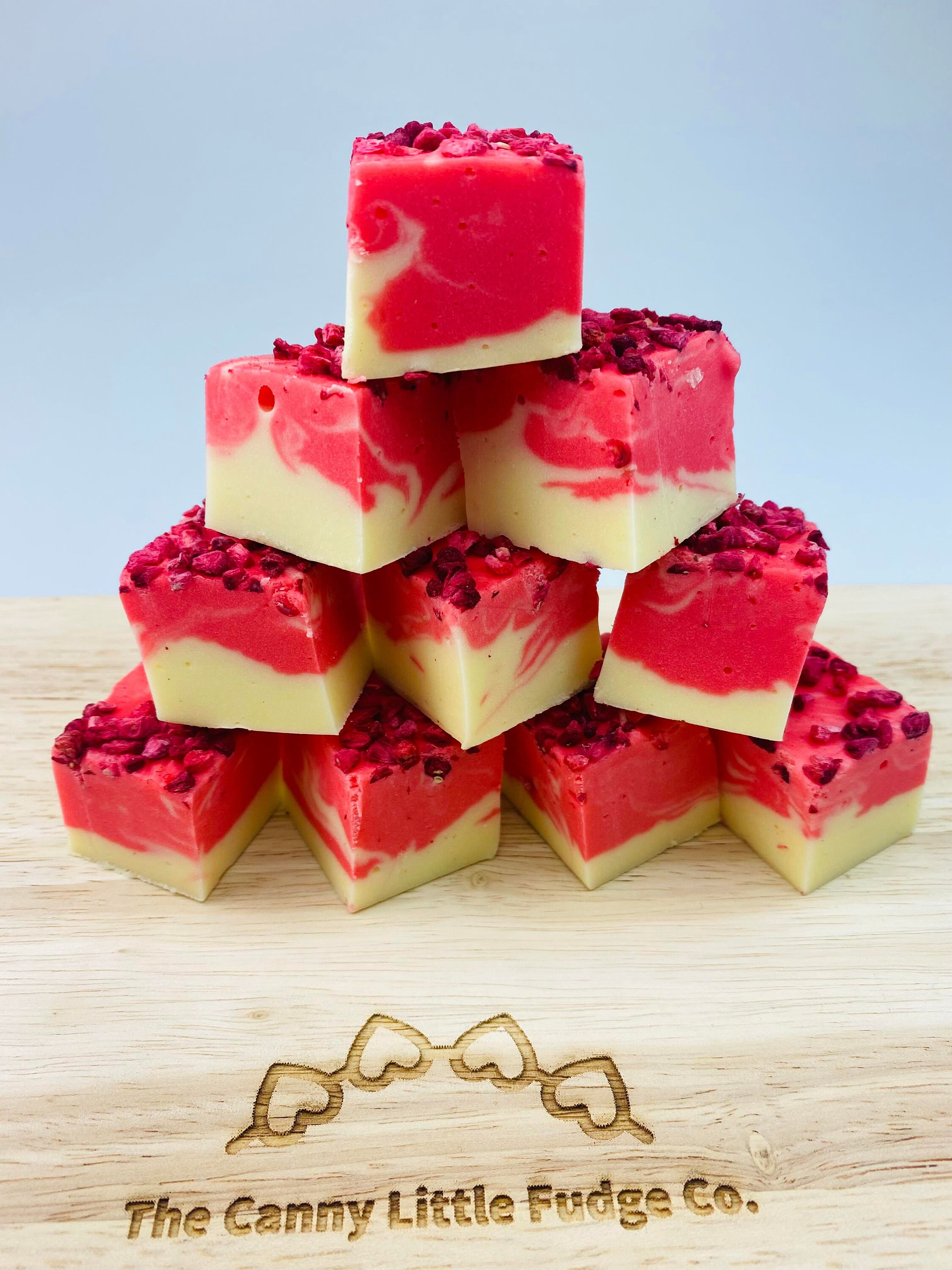Raspberry Ripple Fudge Bespoke Fresh Fudges Sweet Treats - Etsy