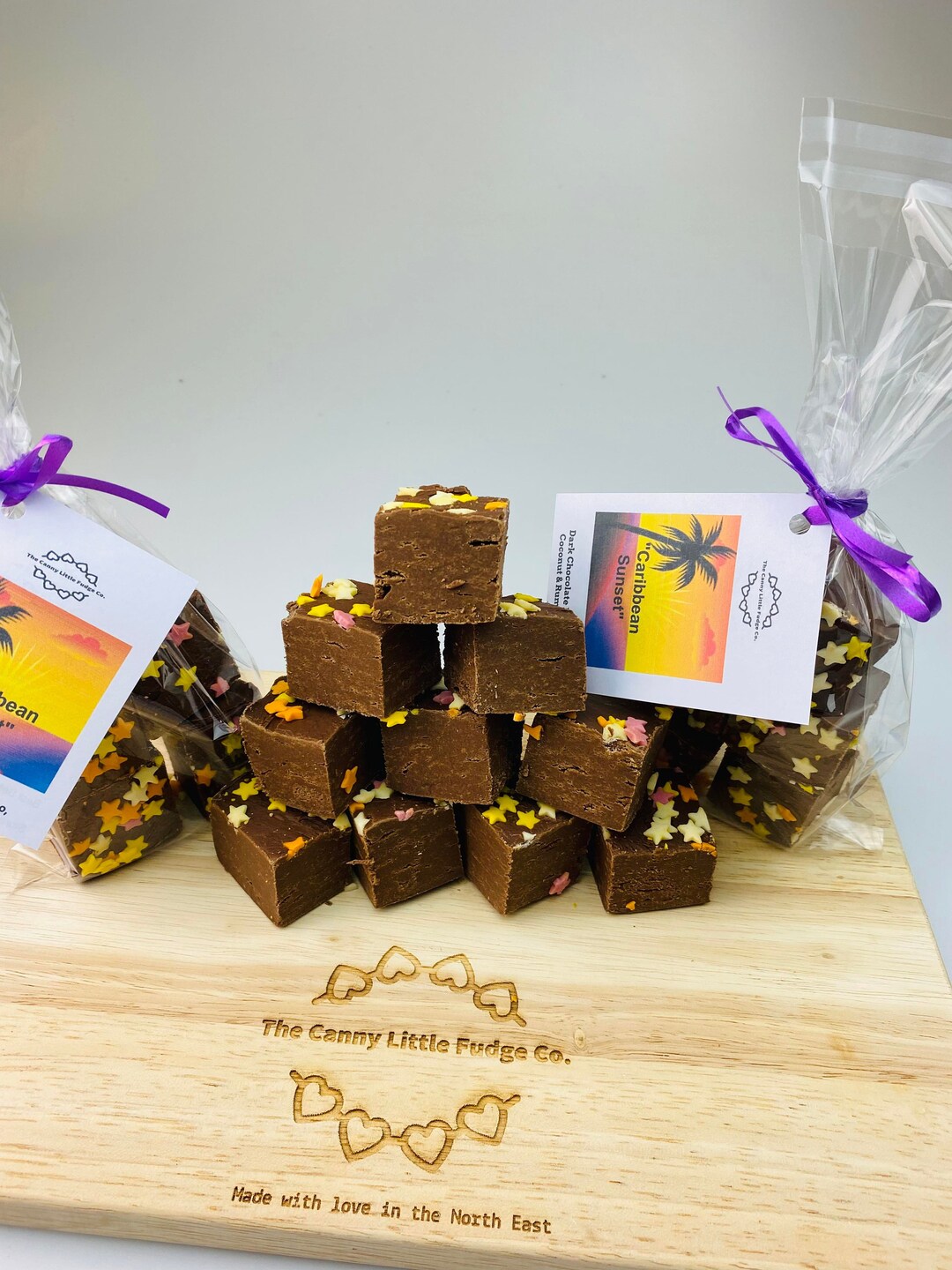 Rum Mango & Coconut Fudge - Boozy Caribbean Sunset Dark Chocolate ...