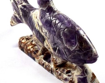Carved Stone Fish - Etsy