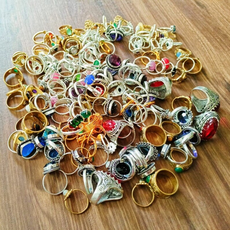 Mystery Pack of Rings Customizable Ring Pack Funky - Etsy