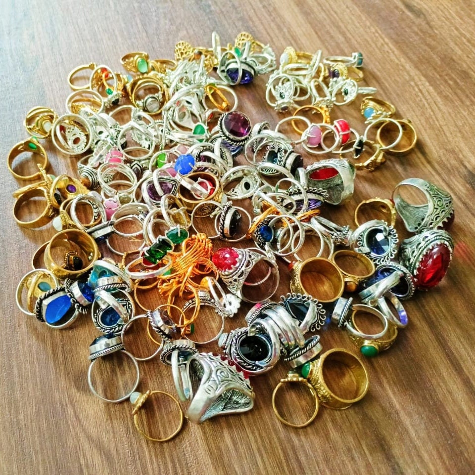 Mystery Pack of Rings Customizable Ring Pack Funky - Etsy