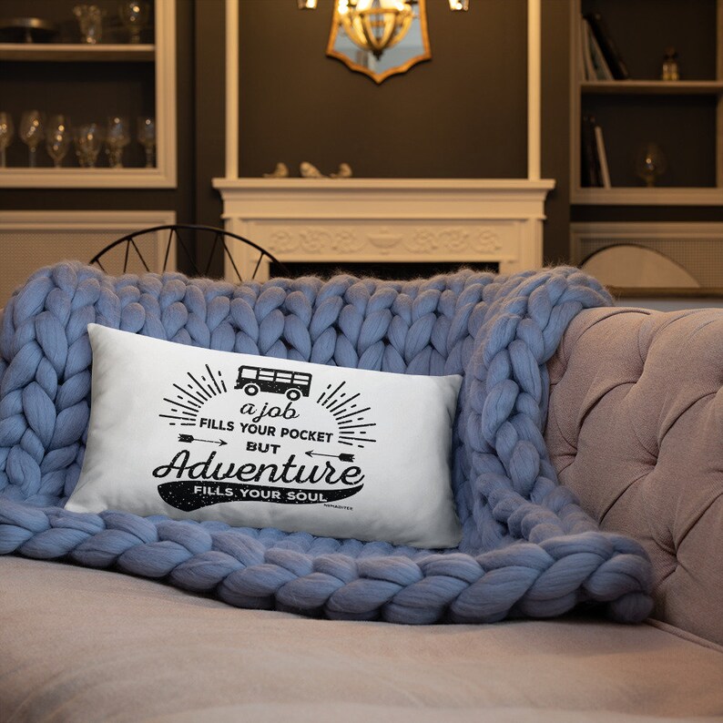 Skoolie School Bus Adventure Basic Pillow - Etsy