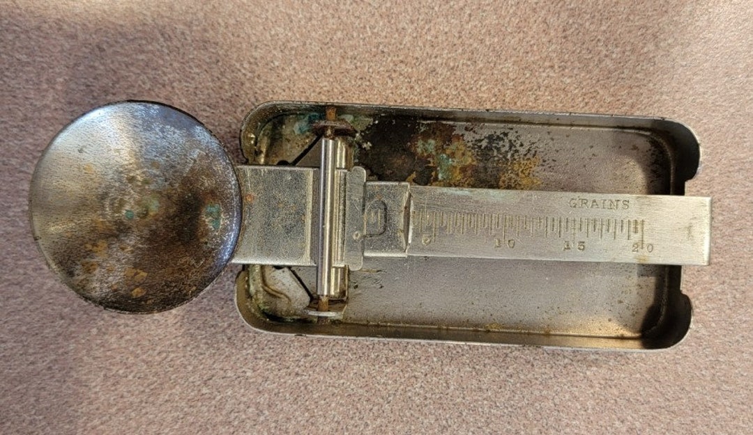 Dr. C.H. Fitch's Portable Prescription Scale, Patent Dated Sept 29th ...