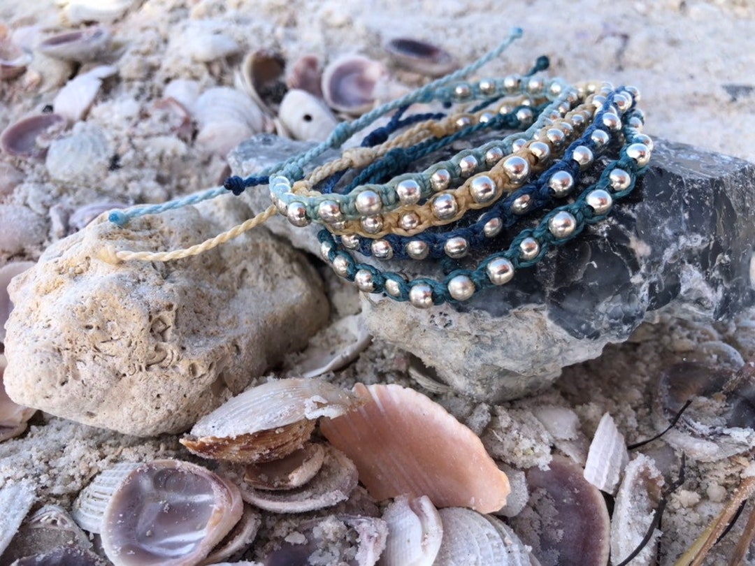 Studded Bead Bracelet CUSTOMIZABLE Waterproof String - Etsy