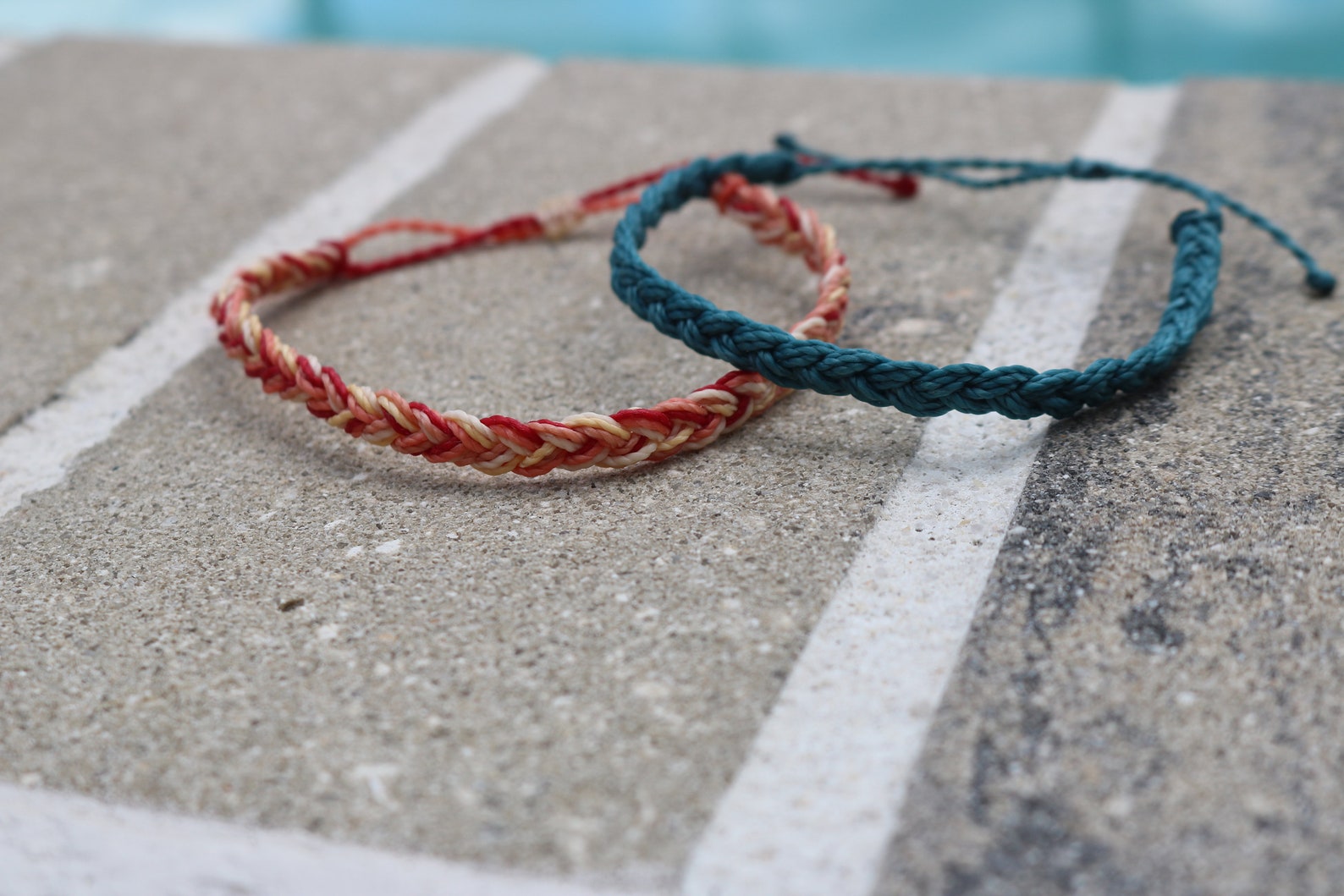 Braided Anklet, CUSTOMIZABLE Waterproof Adjustable String, Birthday ...