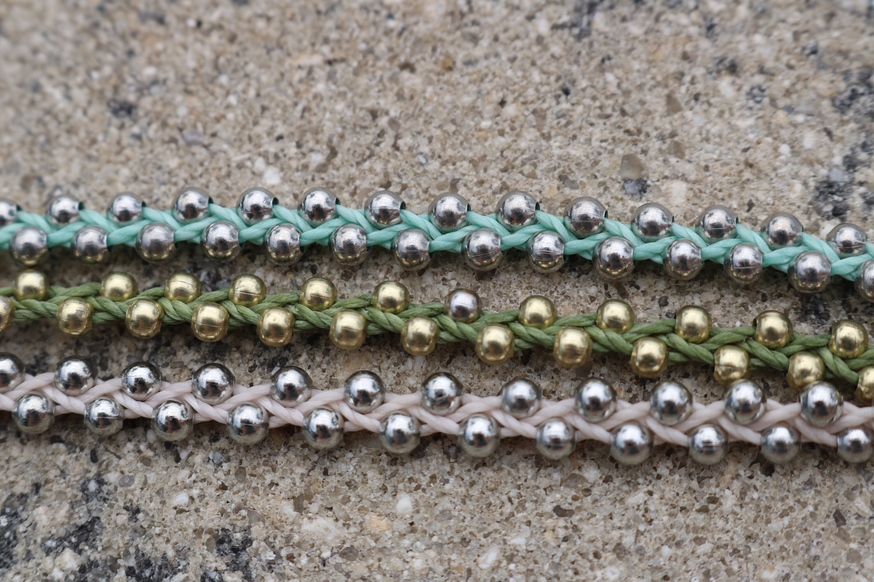 Track Bead Bracelet CUSTOMIZABLE Waterproof String | Etsy