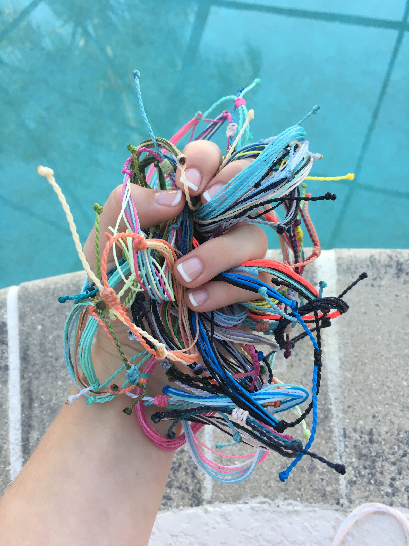 Braided Anklet, CUSTOMIZABLE Waterproof Adjustable String, Birthday ...