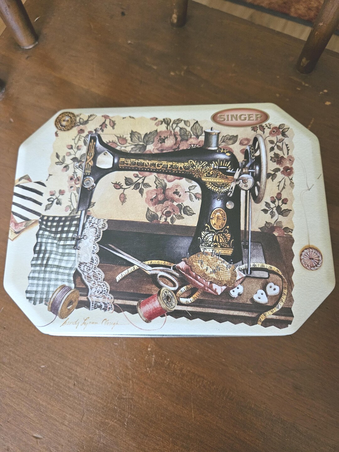 Collectible Vintage Singer Sewing Metal Tin - Etsy