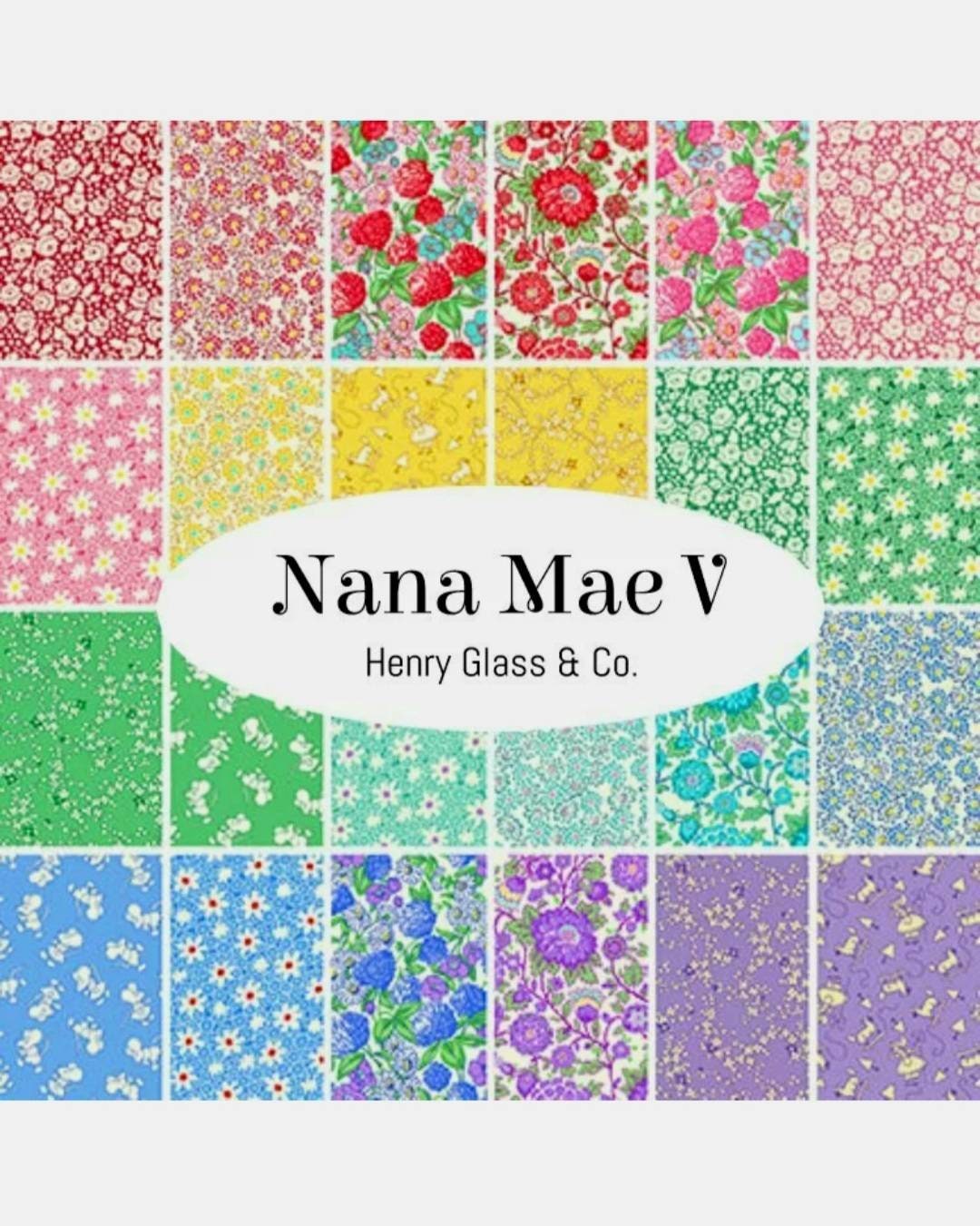 Fat Quarter Bundle Henry Glass Nana Mae V Fat Quarter Bundle 1930s Reproduction 22 Cotton FAT ...