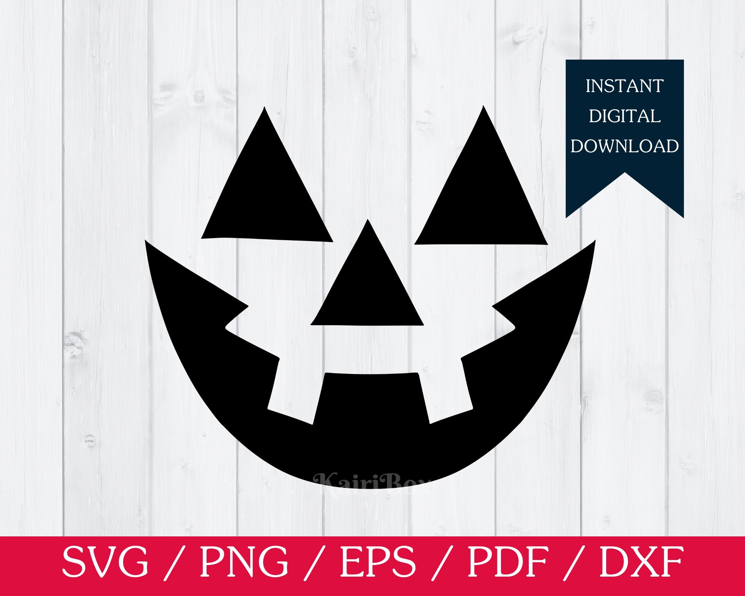Pumpkin Face SVG, Jack O Lantern Face SVG, Halloween Pumpkin Carving ...