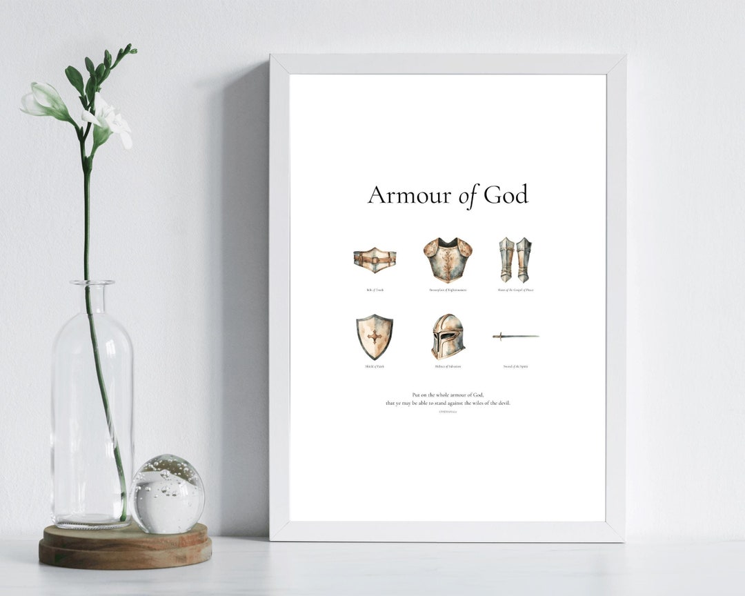 Printable Armor of God Artwork, Ephesians 6:11 Digital Download ...
