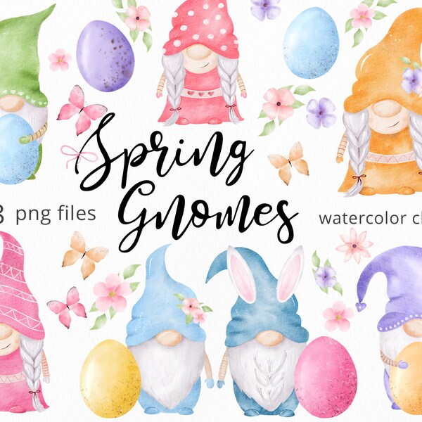 Gnome Clip Art - Etsy