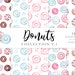 Donut Digital Paper, Watercolor Donuts Paper Pack, Donut Birthday ...