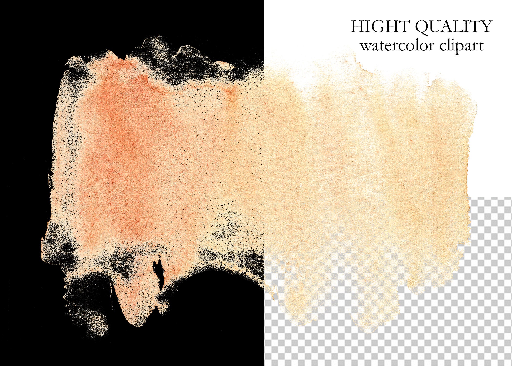 Fall Watercolor Splashes Fall Clipart Watercolor Brush | Etsy