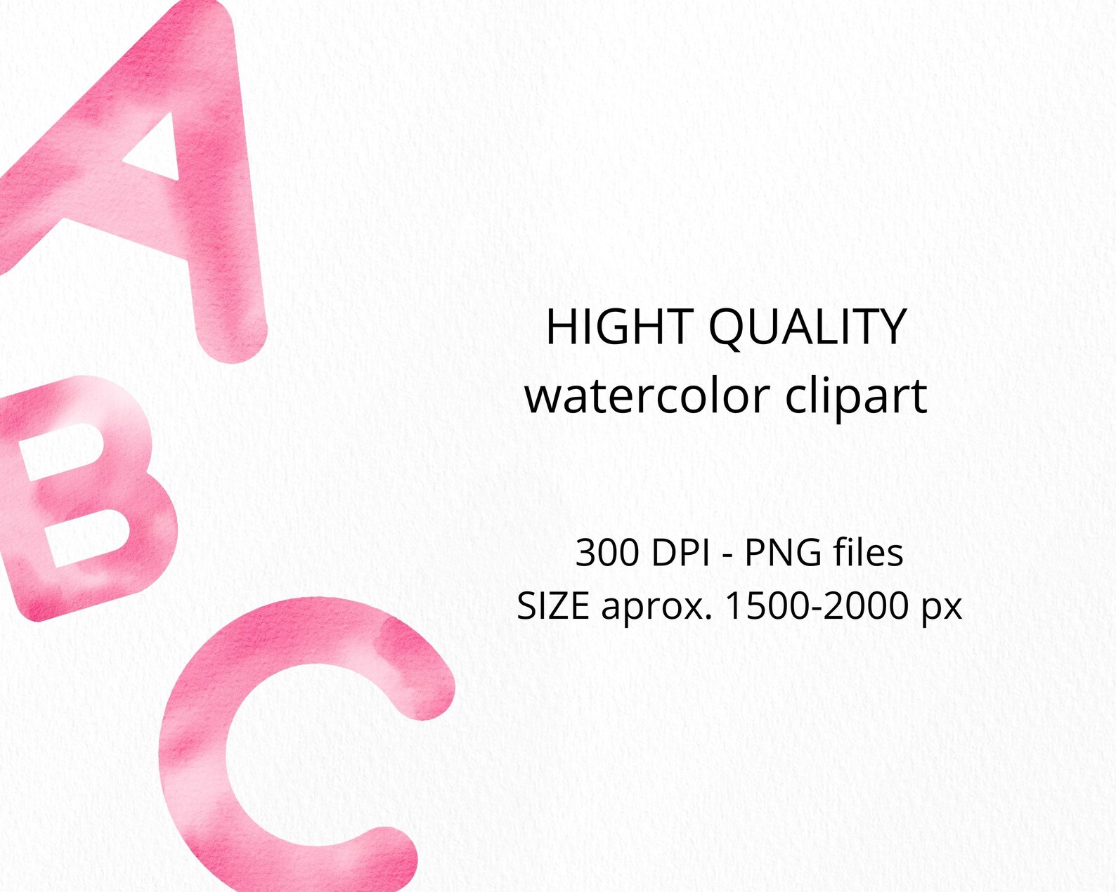 Watercolor Aphabet Clipart, Watercolor Letters, Hand Drawn Aphabet ...