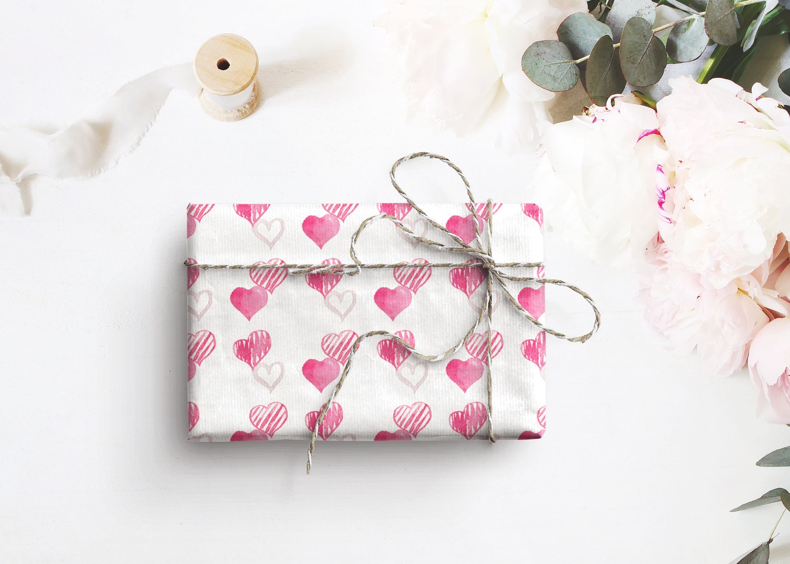 Watercolor Pink Love Digital Paper Scrapbook Floral Paper - Etsy