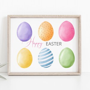Easter Eggs Watercolor Clipart, Spring Clipart, Paster Color Eggs Clip ...