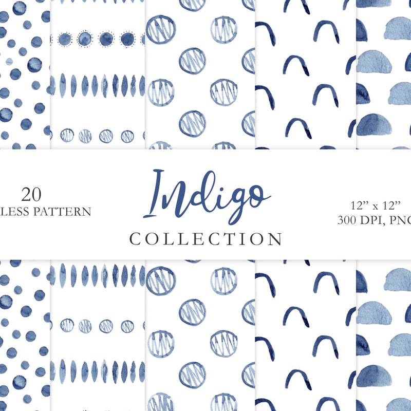 Modern Indigo - Etsy