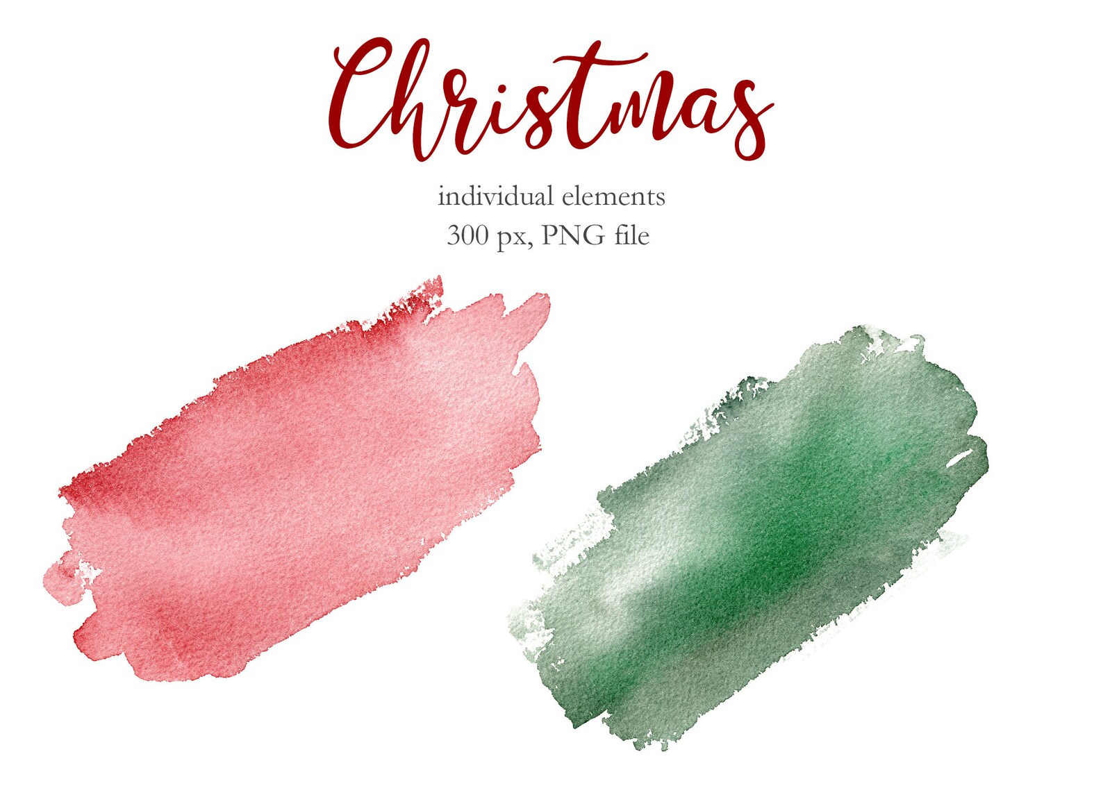Christmas PNG Watercolor Clipart Set 32 Holiday Clipart - Etsy