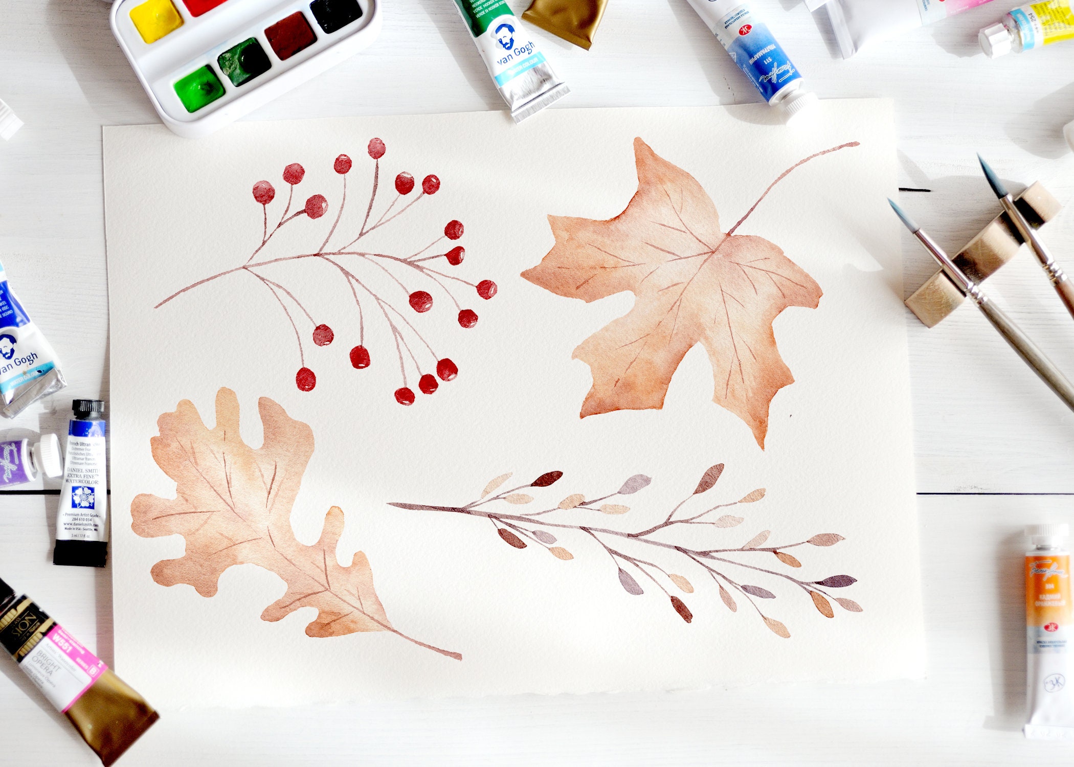 Fall PNG Watercolor Clipart 55 Fall Clipart Set Autumn - Etsy