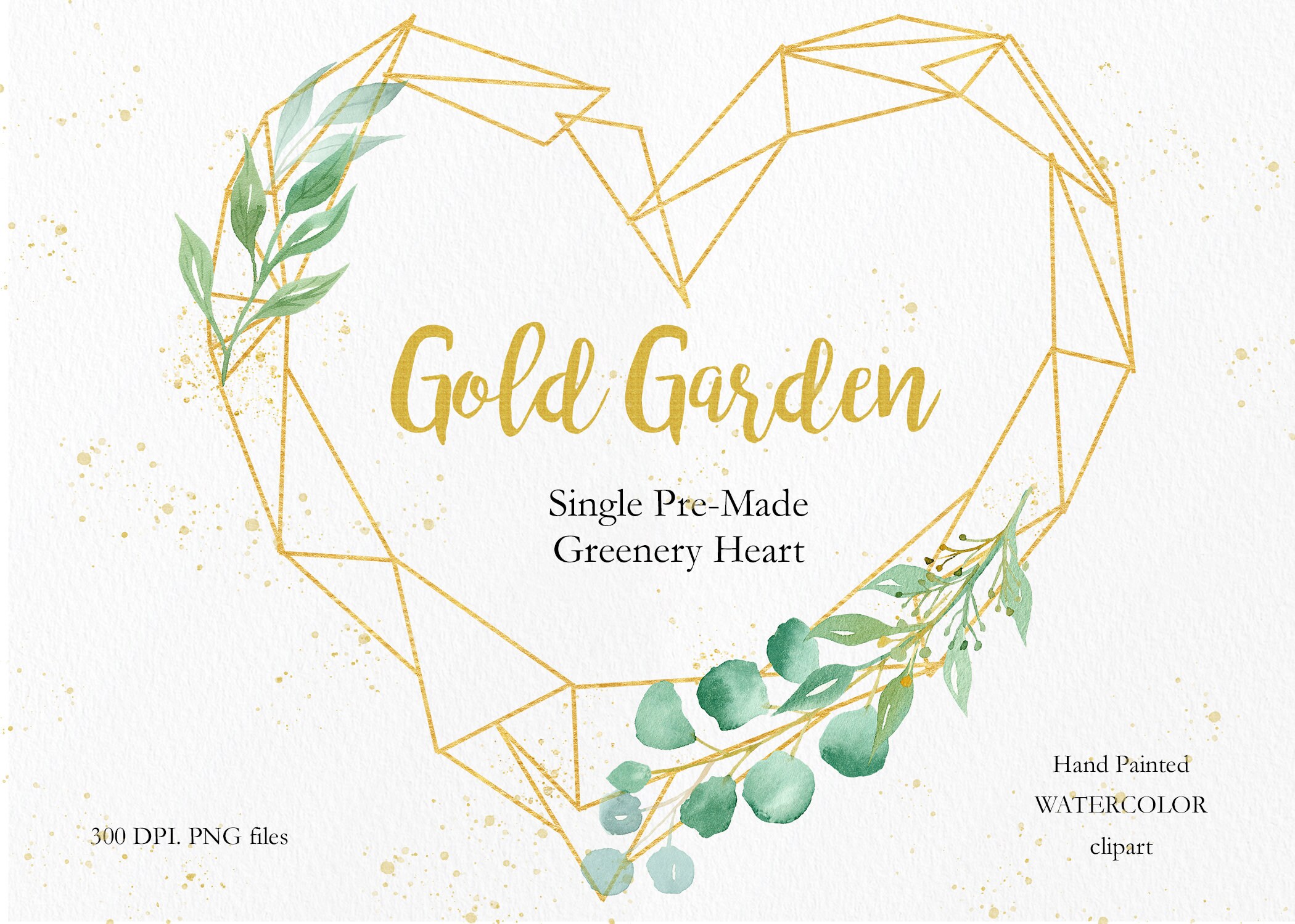 Greenery Leaf Wreath Heart. Floral Botanical Frame Instant - Etsy