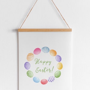 Easter Eggs Watercolor Clipart, Spring Clipart, Paster Color Eggs Clip ...