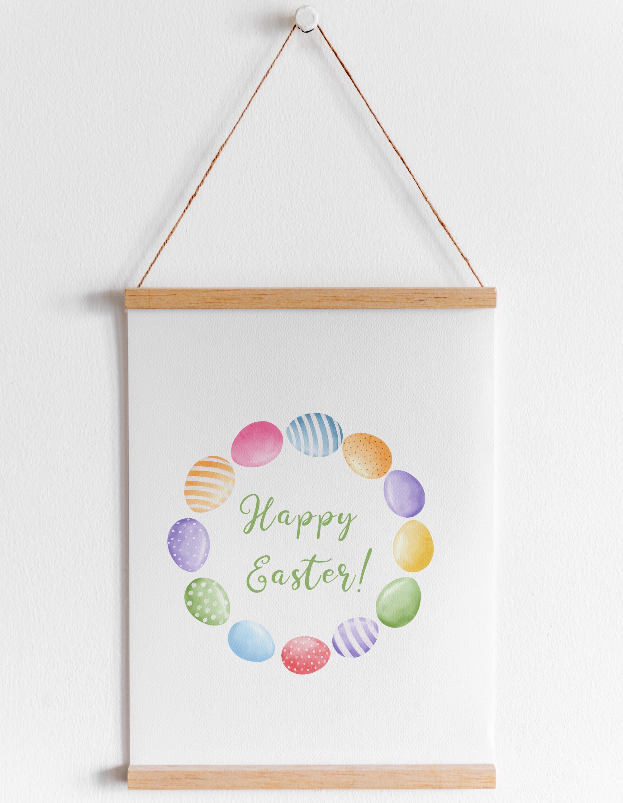 Easter Eggs Watercolor Clipart Spring Clipart Paster Color | Etsy