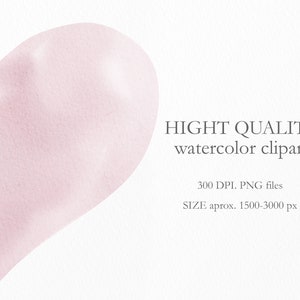Hand Drawn Heart Watercolor Clipart Set, Cute Love Clipart, Valentines ...