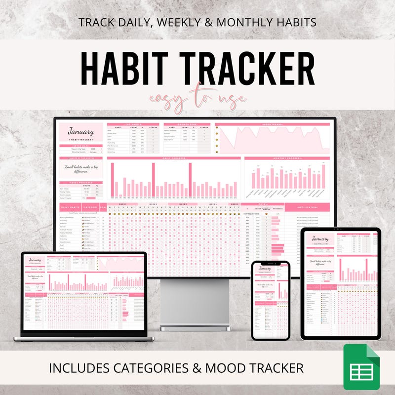 Cute Wellness Tracker - Etsy