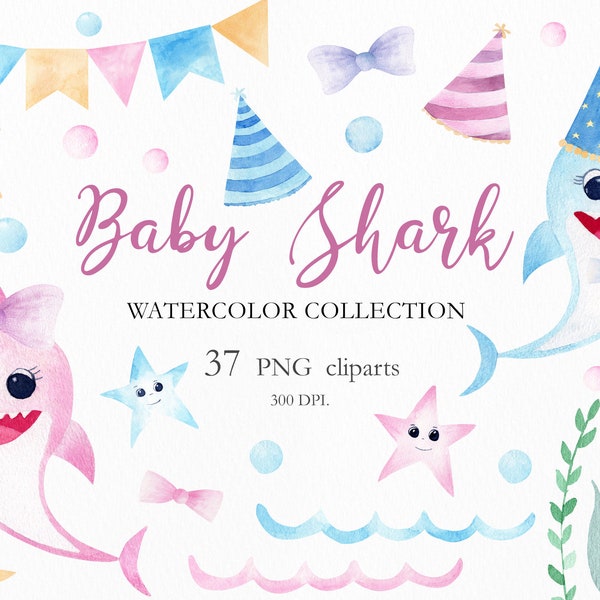 Shark Clipart - Etsy