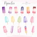 Watercolor Popsicle Clip Art, Summer Clipart, Ice Cream Clip Art, Beach ...