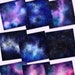 Galaxy Digital Paper, Watercolor Galaxy Wallpaper, Celestial Watercolor ...