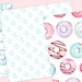 Donut Digital Paper, Watercolor Donuts Paper Pack, Donut Birthday ...