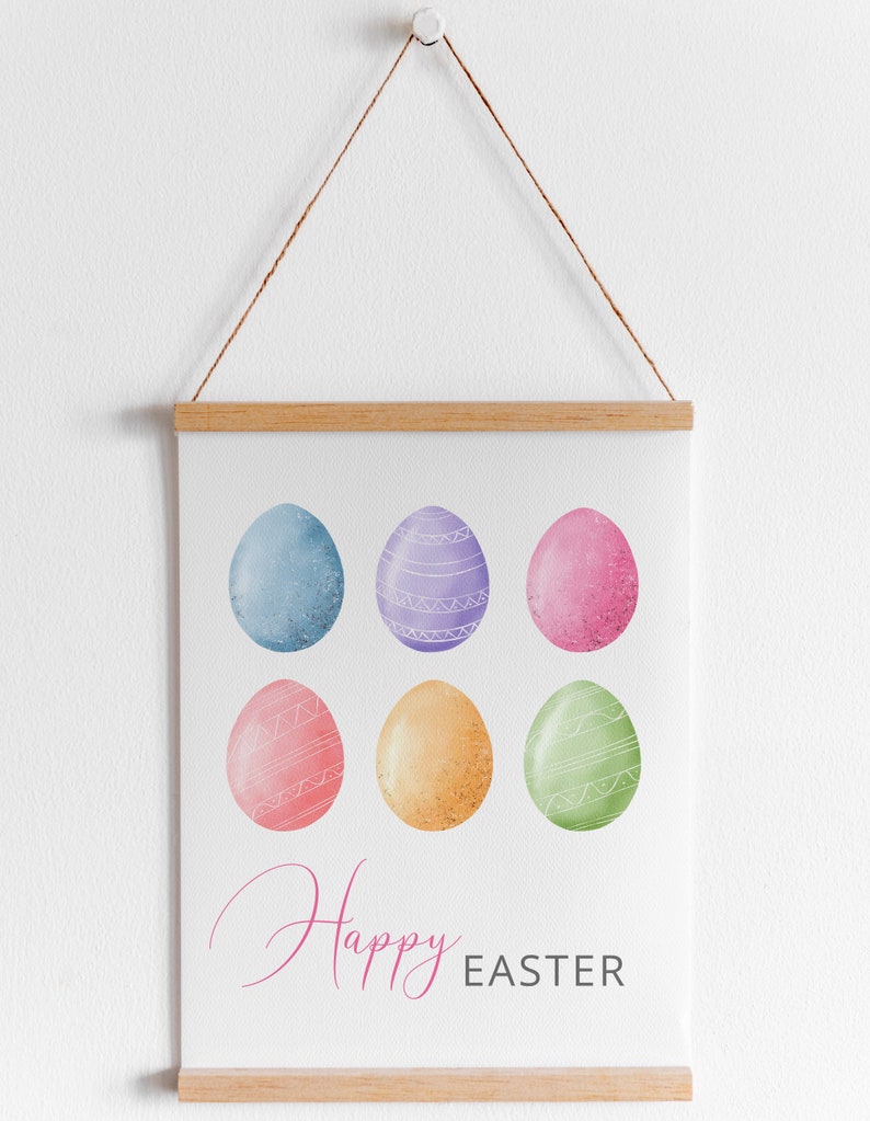 Spring Eggs Watercolor Clipart Handpainted Easter Eggs Clip - Etsy